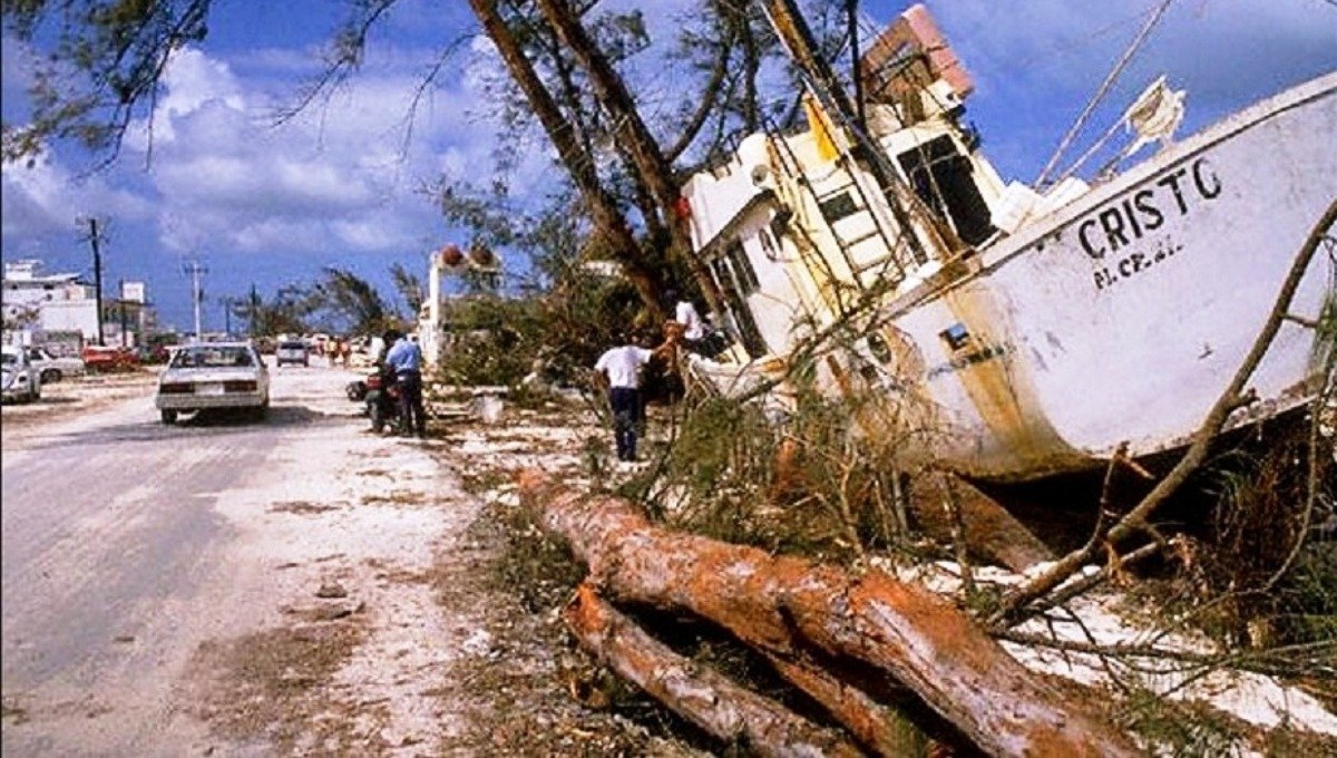 Huracán Gilberto: la devastación en la Península de Yucatán - Diario 24 ...